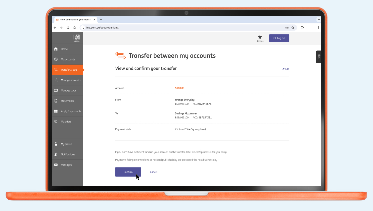 How do I transfer money? - ING Help Hub