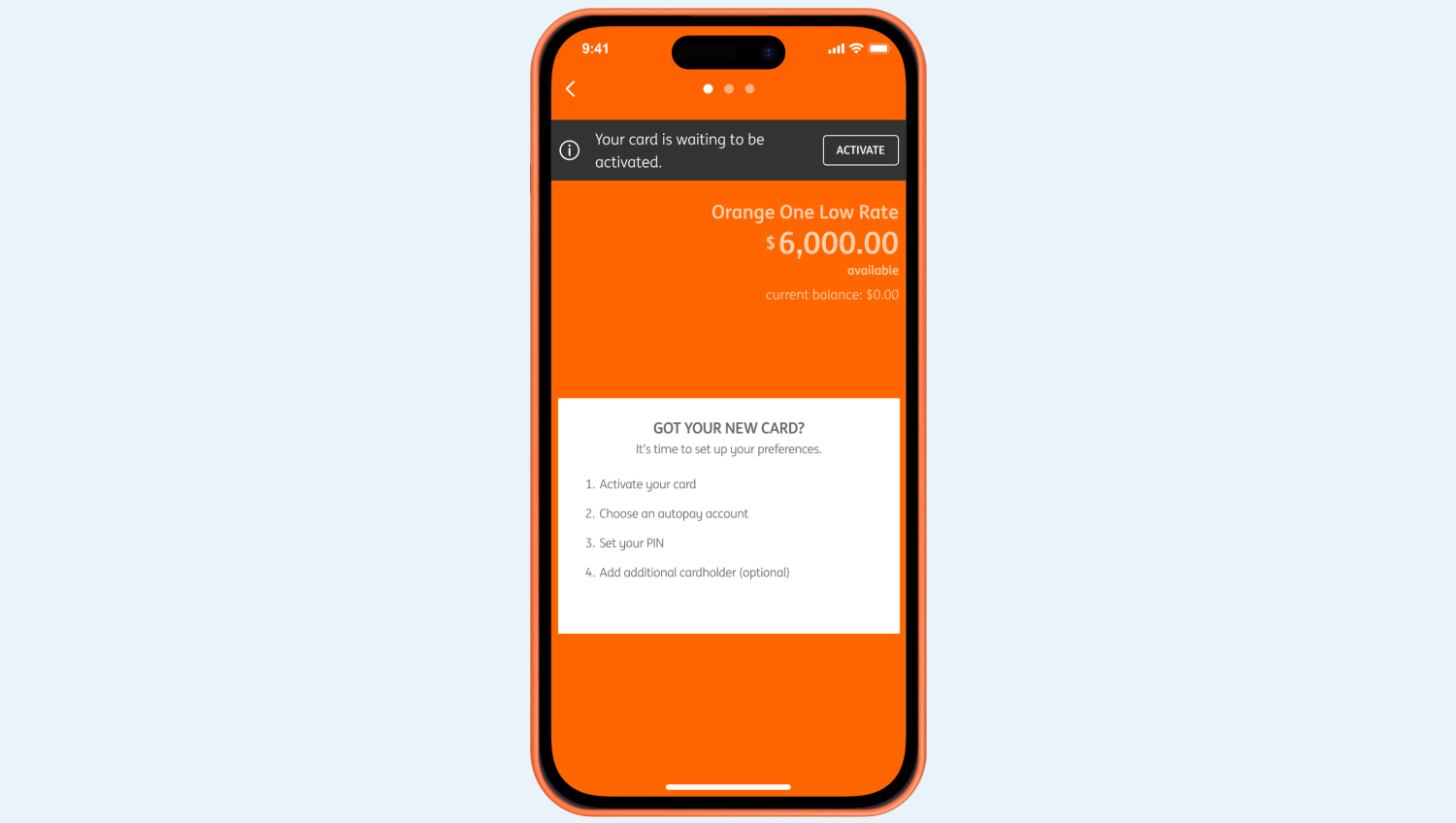 Activate your card (OO) - ING Help Hub