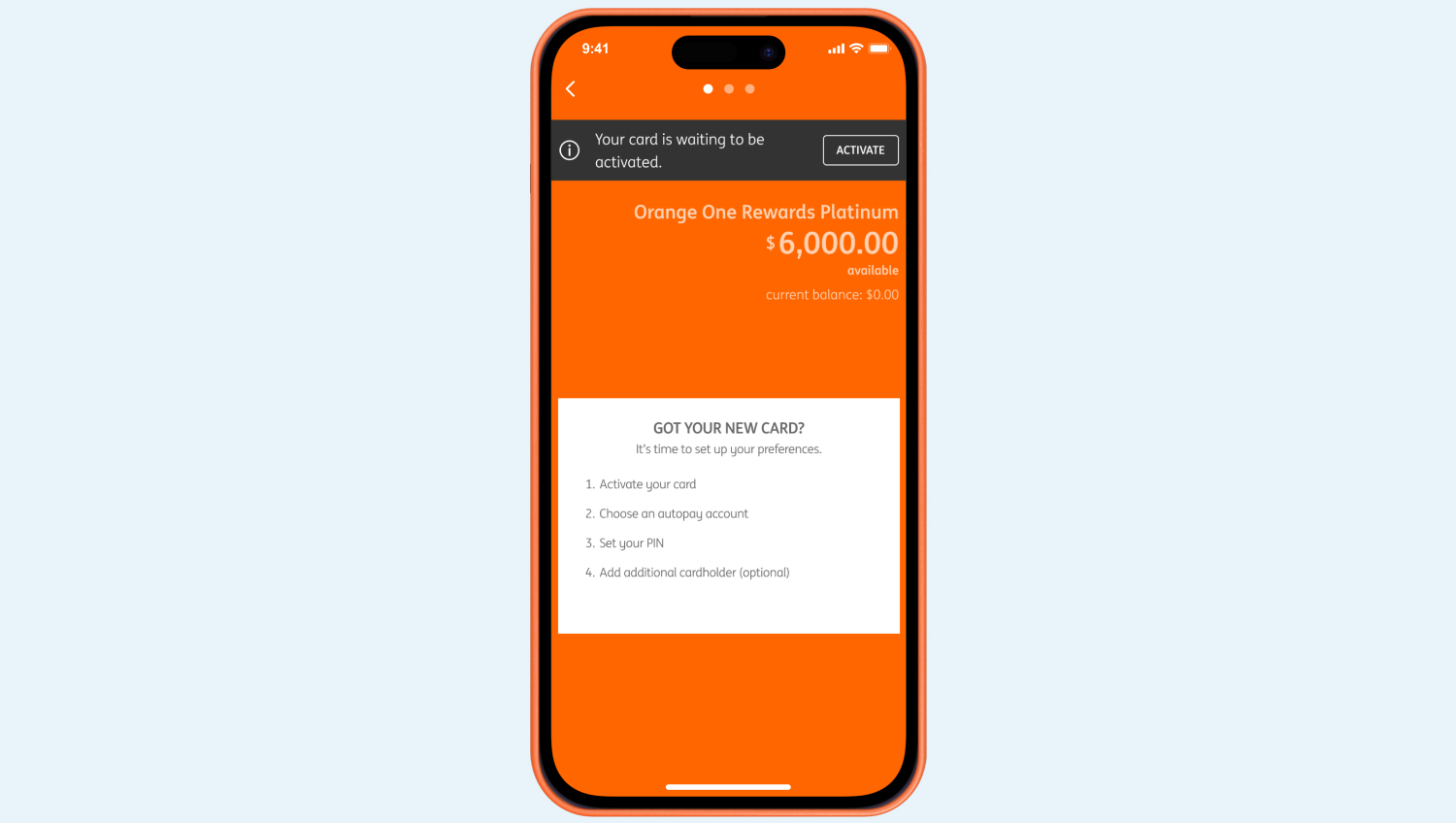 Activate your card (OOP) - ING Help Hub